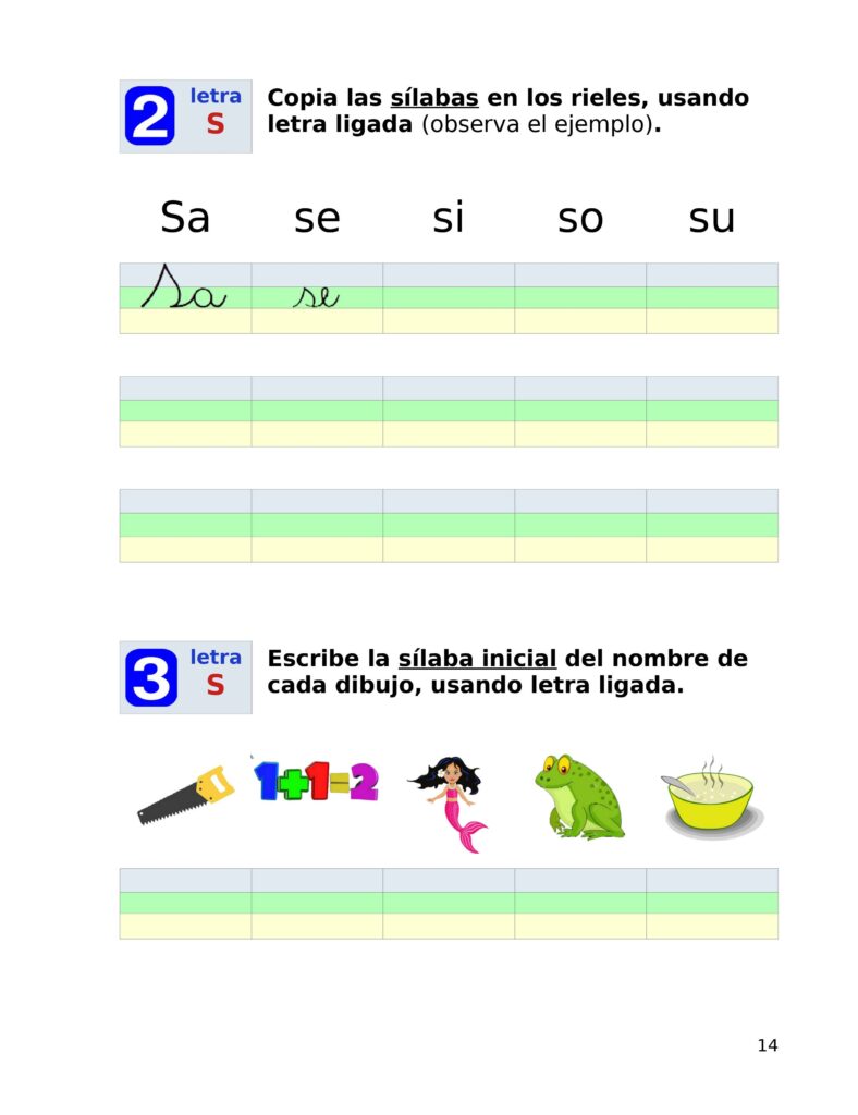 Cuadernillo de Lectoescritura para Trabajar las Consonantes