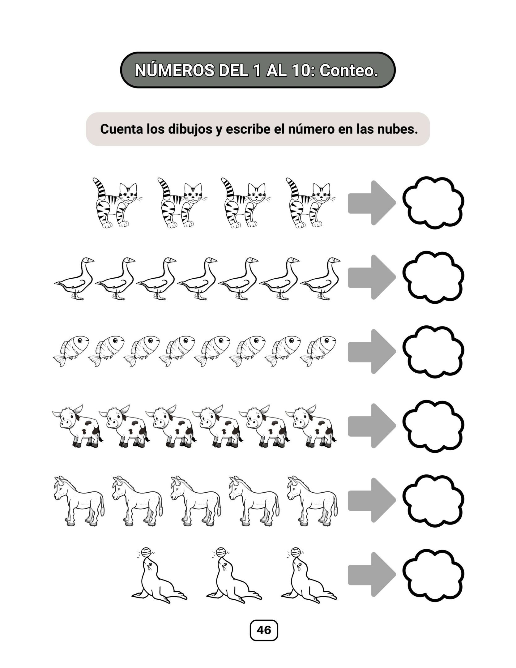 Aprende los Números hasta el 10 Para Niños