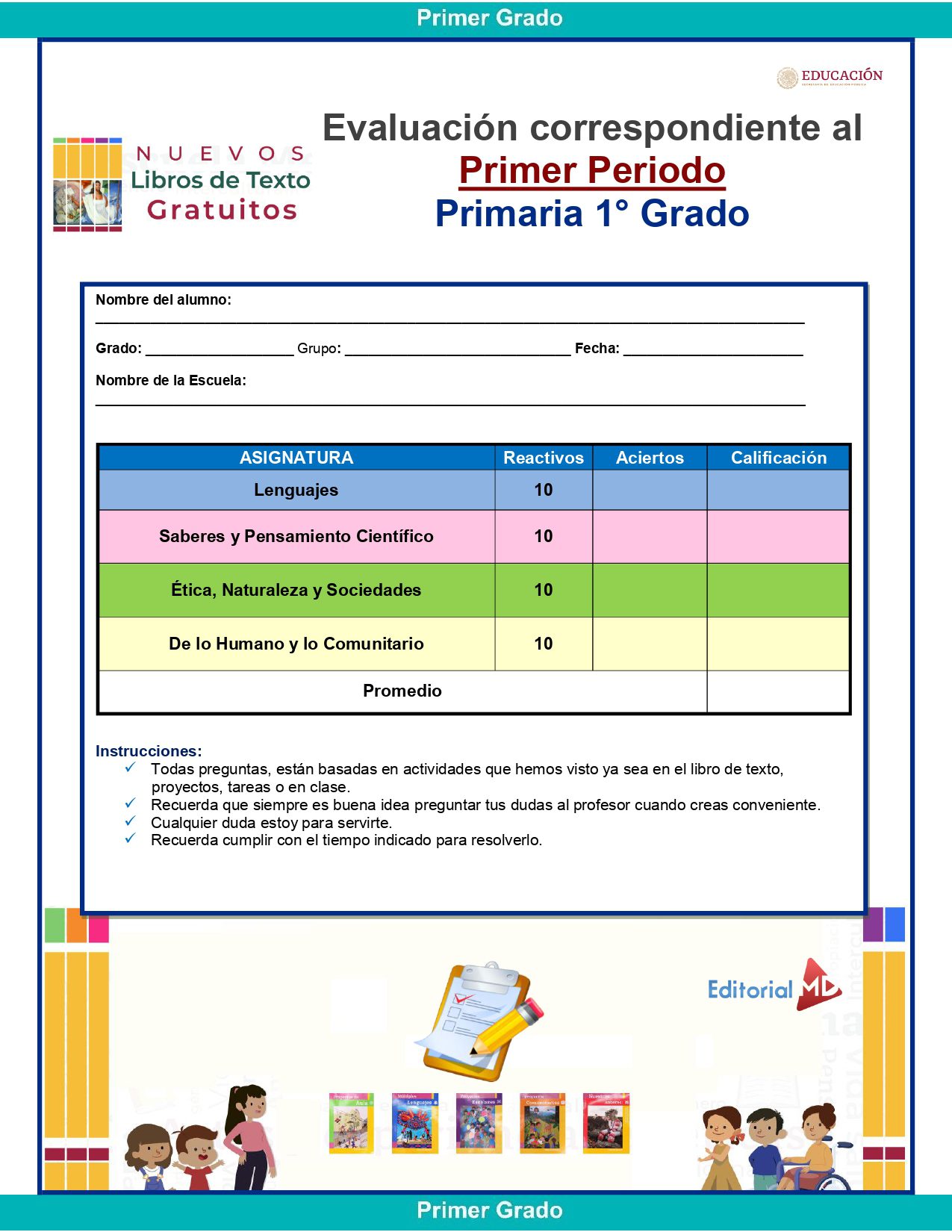 Hojas De Trabajo De Elementos De La Historia De Primer Grado 1178106
