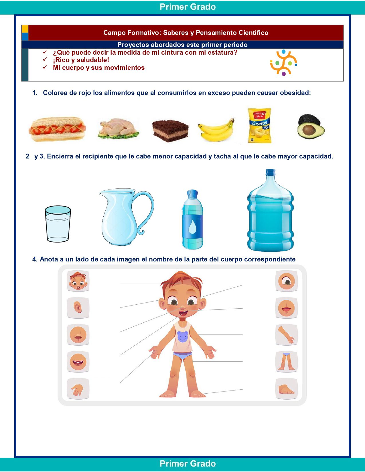 Examen Primer Grado De Primaria Iv Bimestre EXAMEN PRIMER GRADO DE