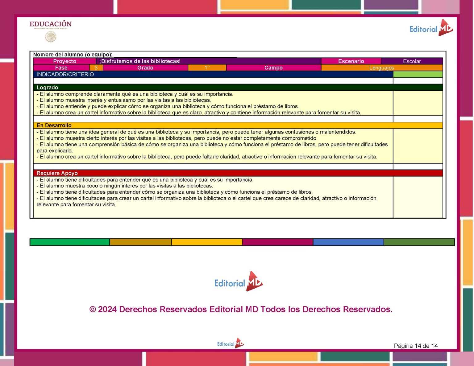 Planeación de Enero de Segundo Grado de Primaria 2024 – 2025 NEM