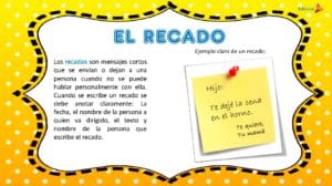 ¿Qué es un Recado? Para Niños de Primaria