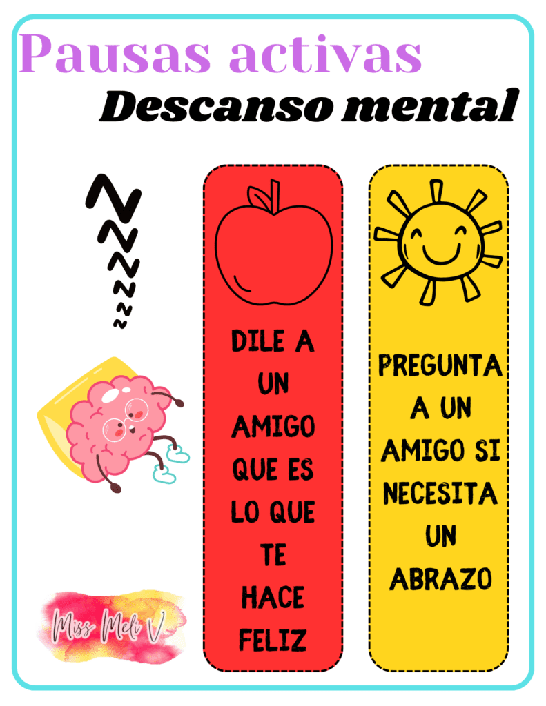 Actividades para Trabajar Pausas activas / descanso mental