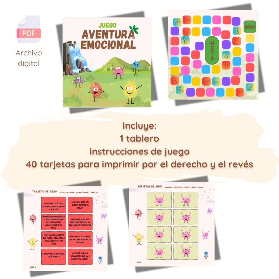 Aventura Emocional: Juego de mesa de emociones