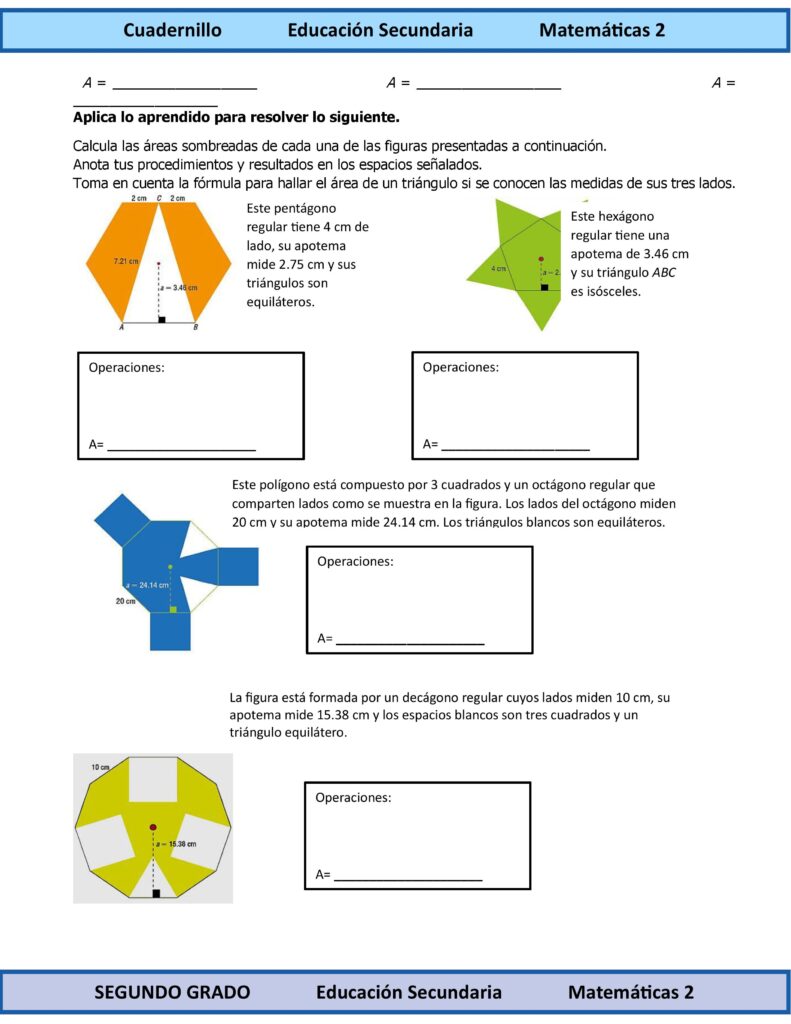 Programa Analítico Anual MATEMÁTICAS 2, Secundaria 2º (Ciclo Escolar ...