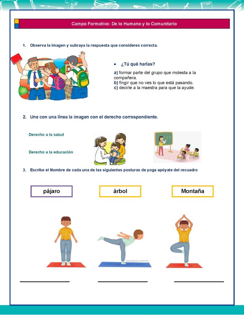 Evaluación Diagnóstica Primaria 2° Grado Ciclo Escolar 2025 – 2026 (NEM)