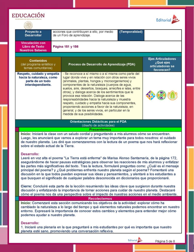 Planeaciones del Mes de Abril Segundo Grado 2024 (NEM)