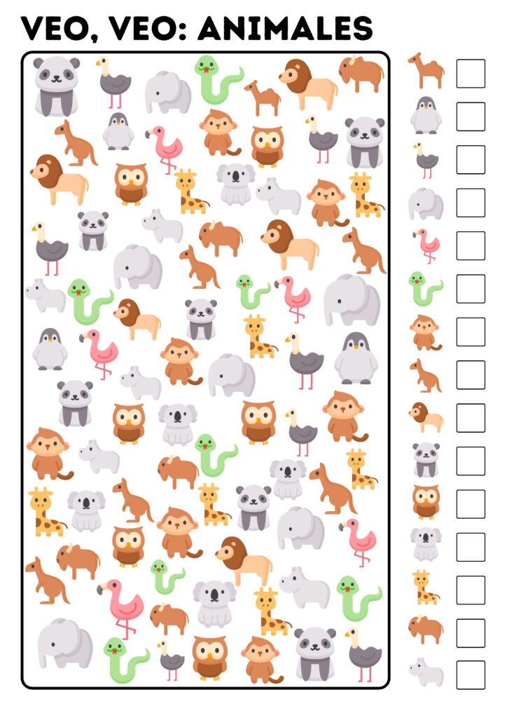 Veo, Veo: 50 Juegos para Imprimir