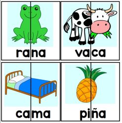 Rompecabezas de rimas y silabas