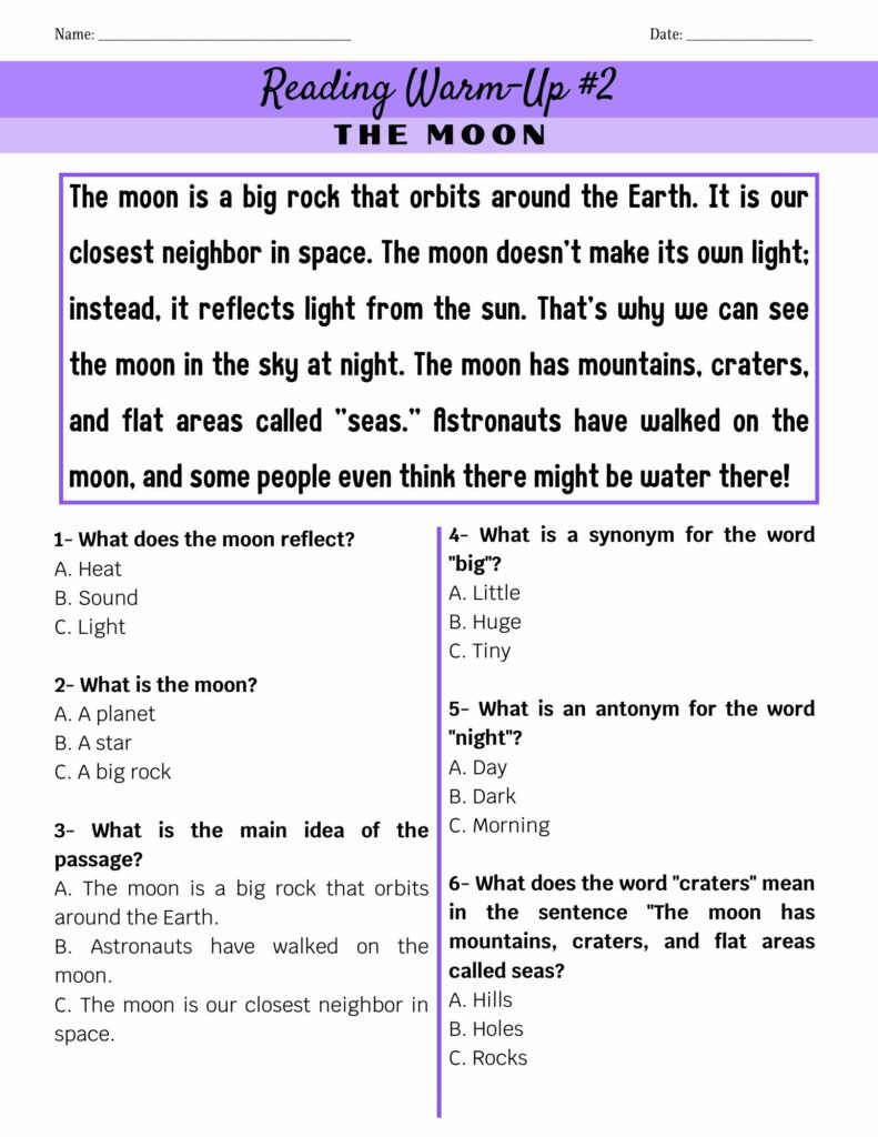 100 Lecturas de Comprensión Lectora en Inglés