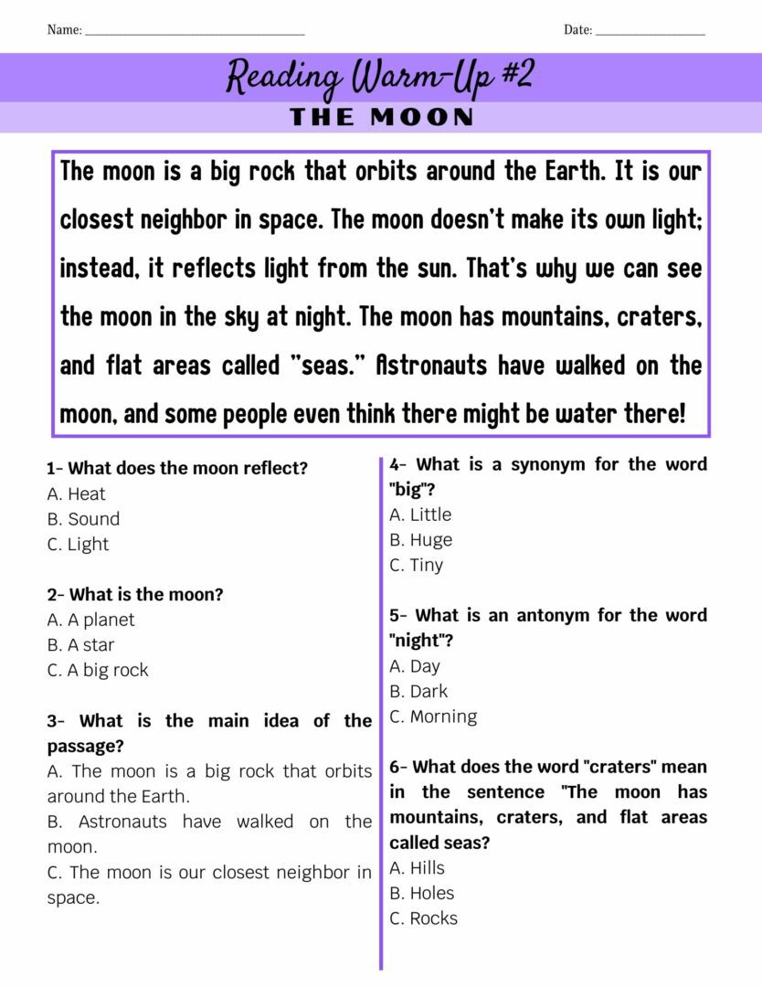 100 Lecturas de Comprensión Lectora en Inglés