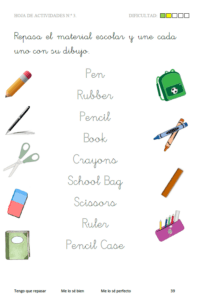 English Vocabulary Book, 5-7 years old. Libro de vocabulario inglés, 5 ...