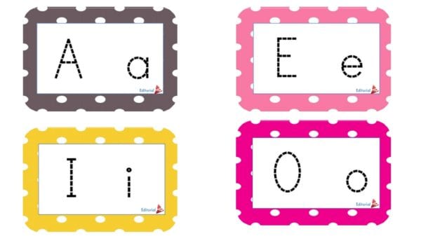 Trazos de Vocales para Niños para Imprimir