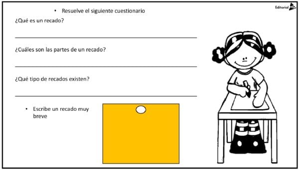 ¿Qué es un Recado? Para Niños de Primaria