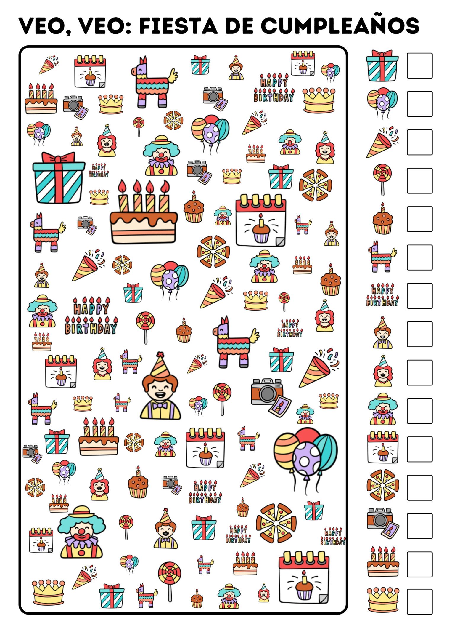 Veo, Veo: 50 Juegos para Imprimir