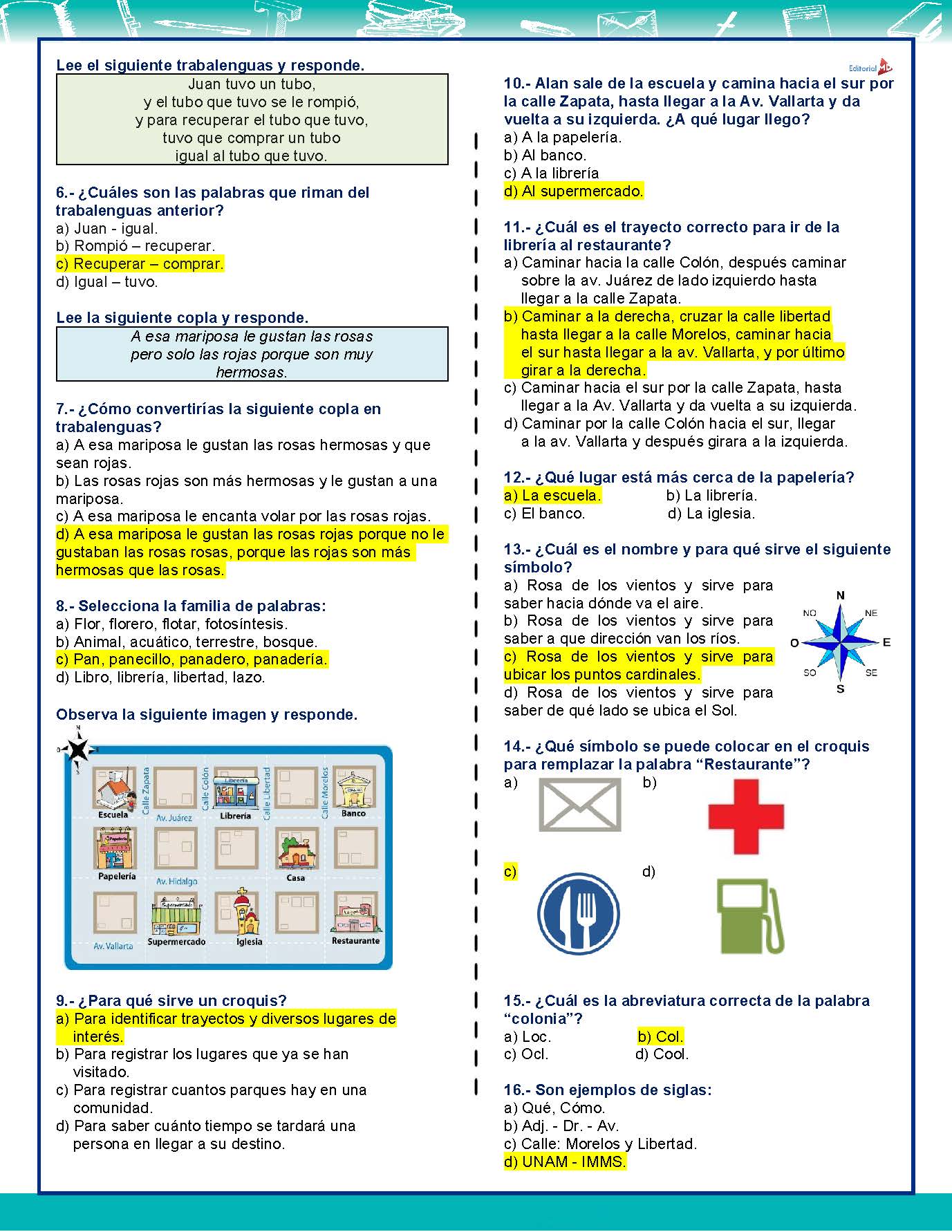 Evaluación Diagnóstica Primaria 4° Grado Ciclo Escolar 2025 – 2026 (NEM)
