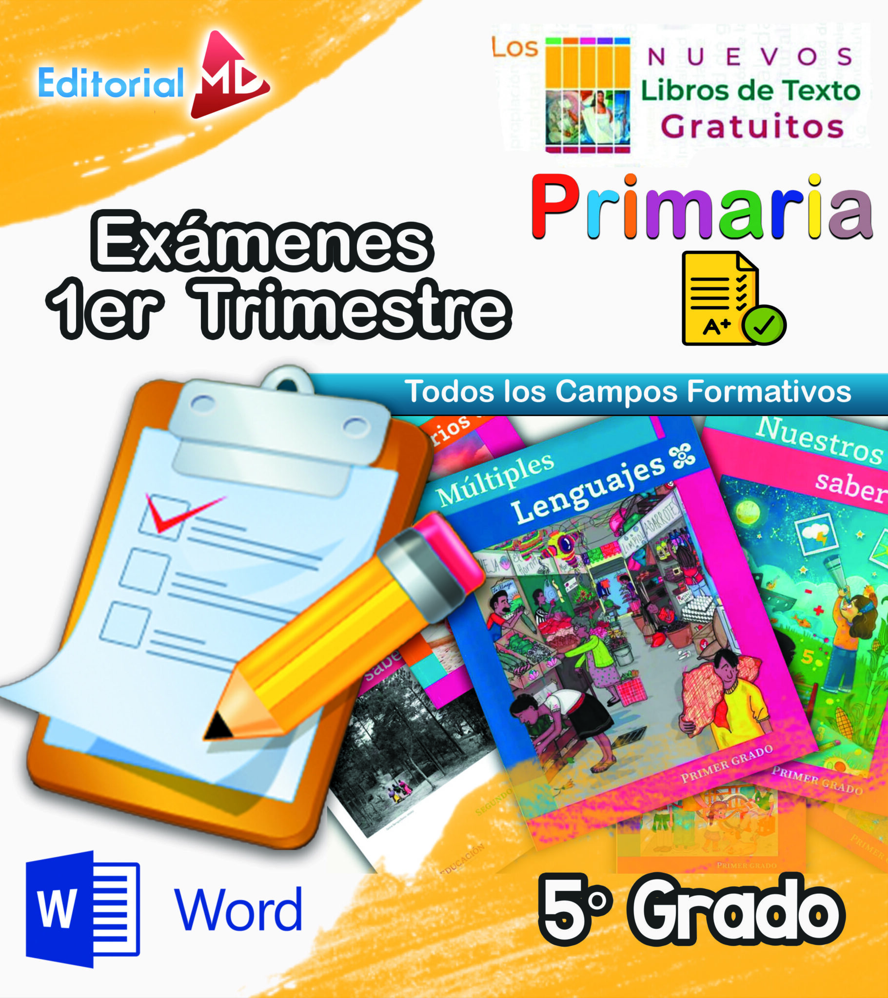 Exámenes de Primaria 5° Grado (NEM 2025 – 2026) 1er Trimestre