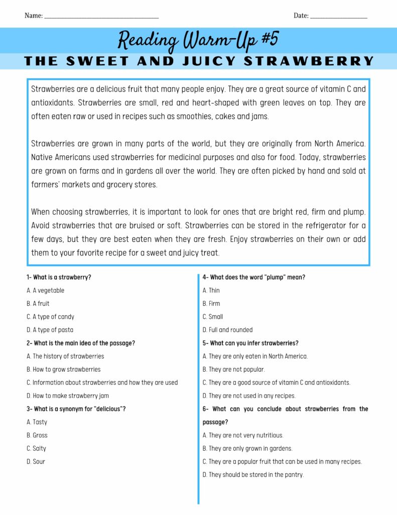 100 Lecturas de Comprensión Lectora en Inglés