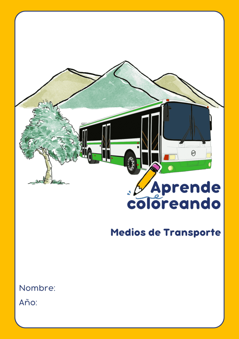 Aprende Coloreando - Medios de Transporte