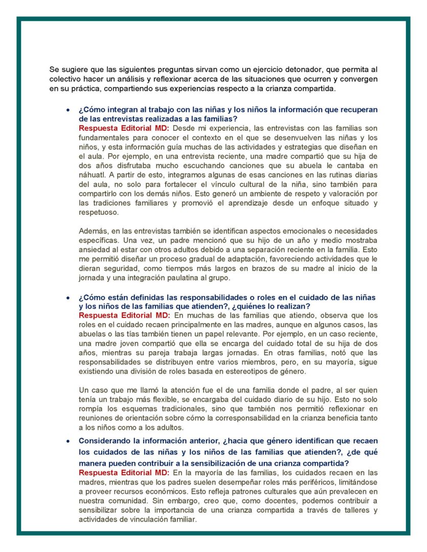 Tema 5 (Desarrollado): Crianza y la NEM en Educación Inicial CTE 2025 (Preescolar, Primaria ...