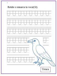 actividades con la vocal u