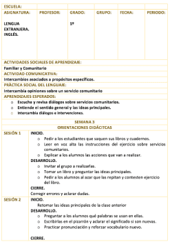 PLANEACIONES DE INGLES FASE 6. SECUNDARIA 1o, 2o, 3o. Grado (PRIMER ...