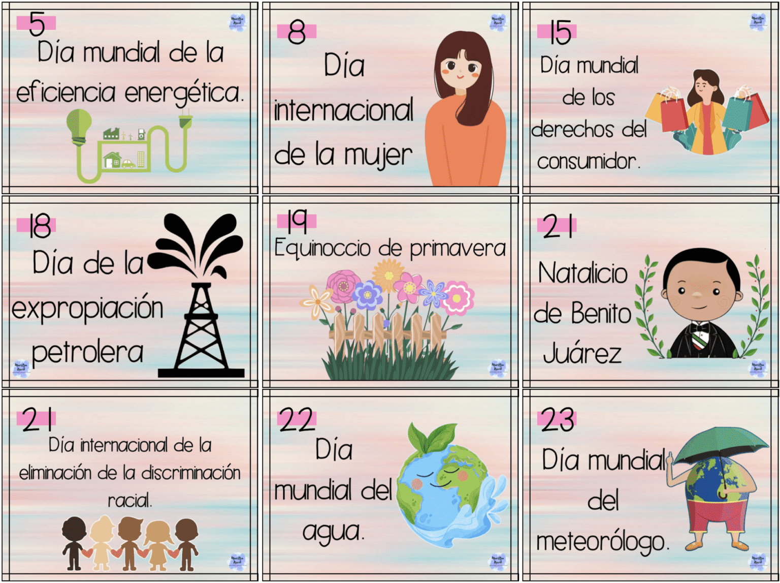 Efemerides de marzo (México)