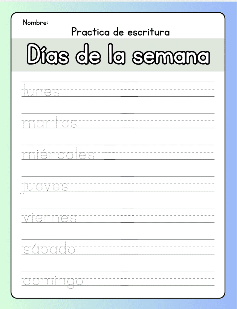 Hoja de escritura