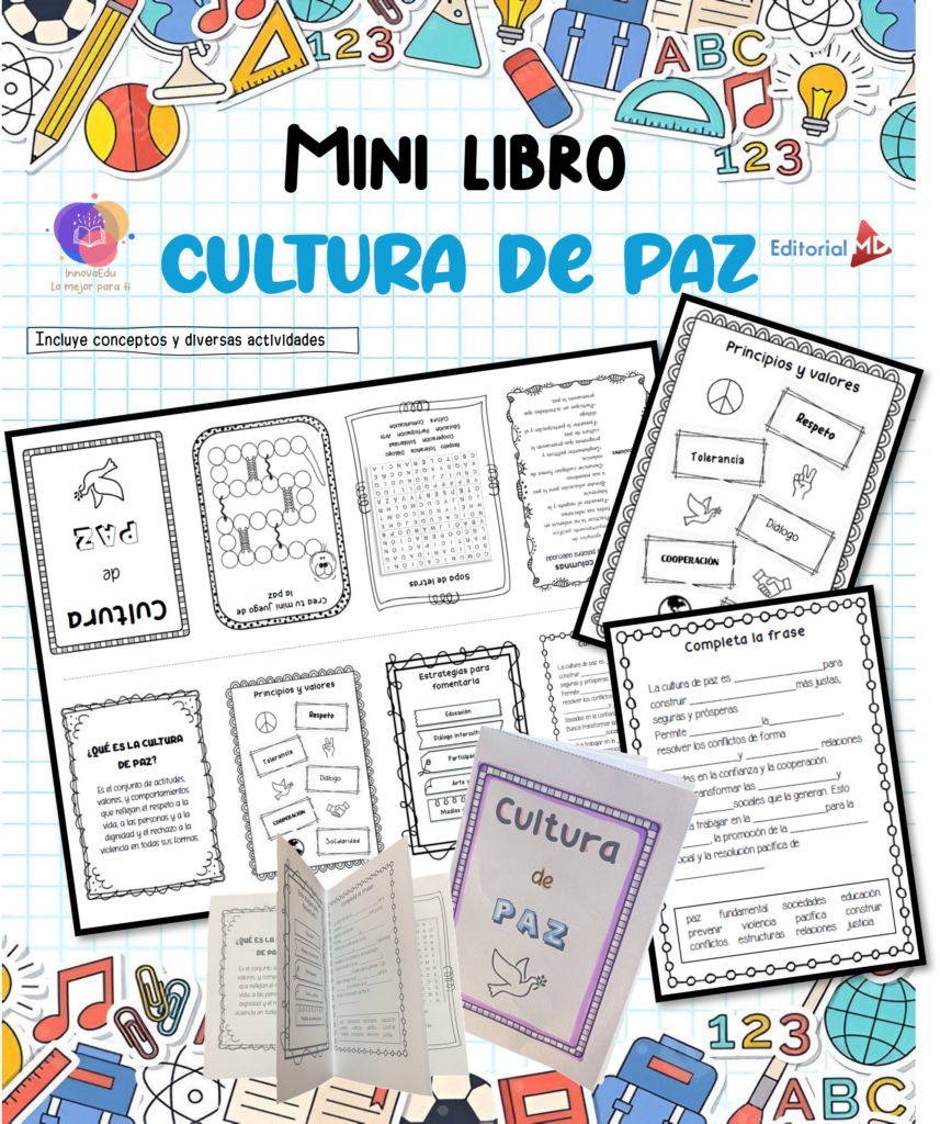 Mini libro Cultura de Paz