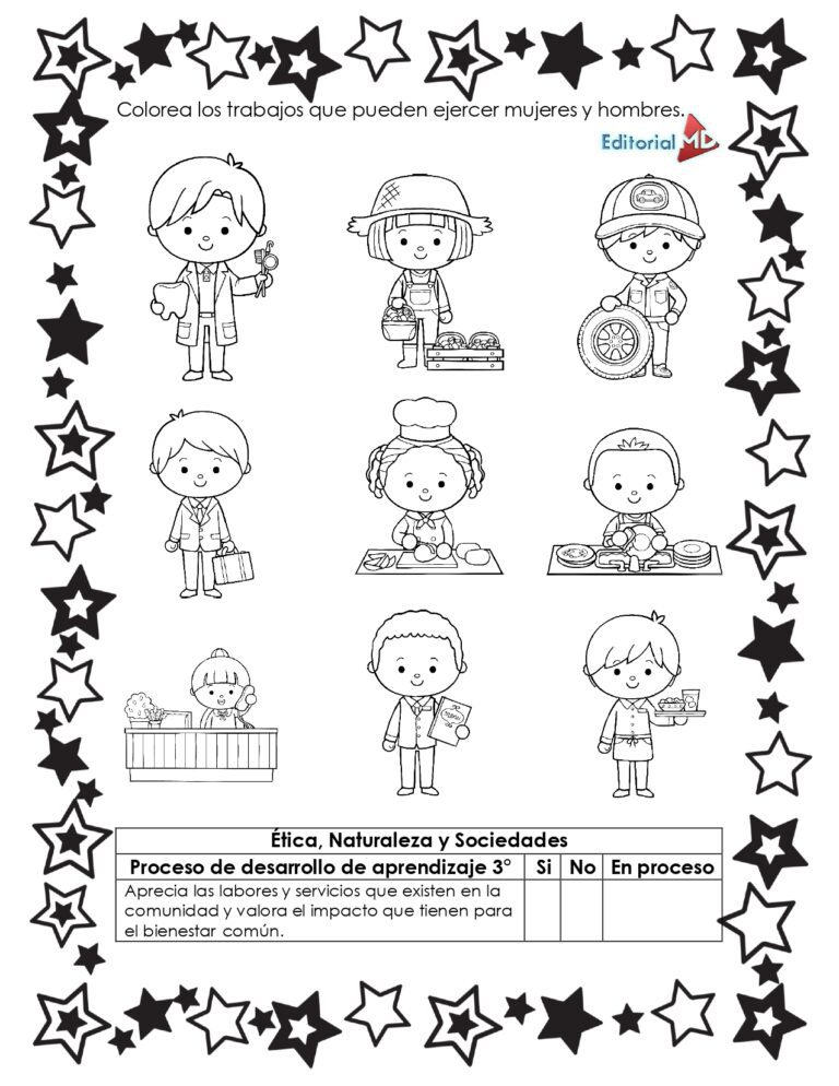 Hojas de Trabajo de Oficio y Profesiones