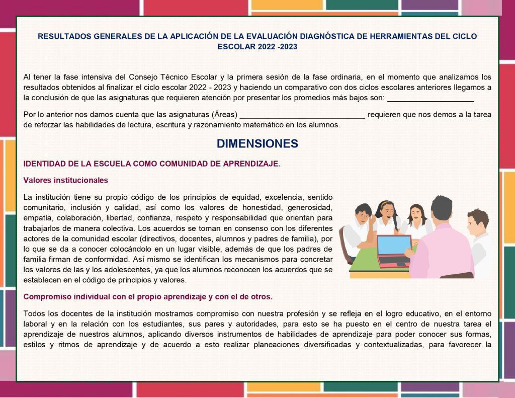 Diagnóstico Escolar Integral y Descripción General 2022 - 2023