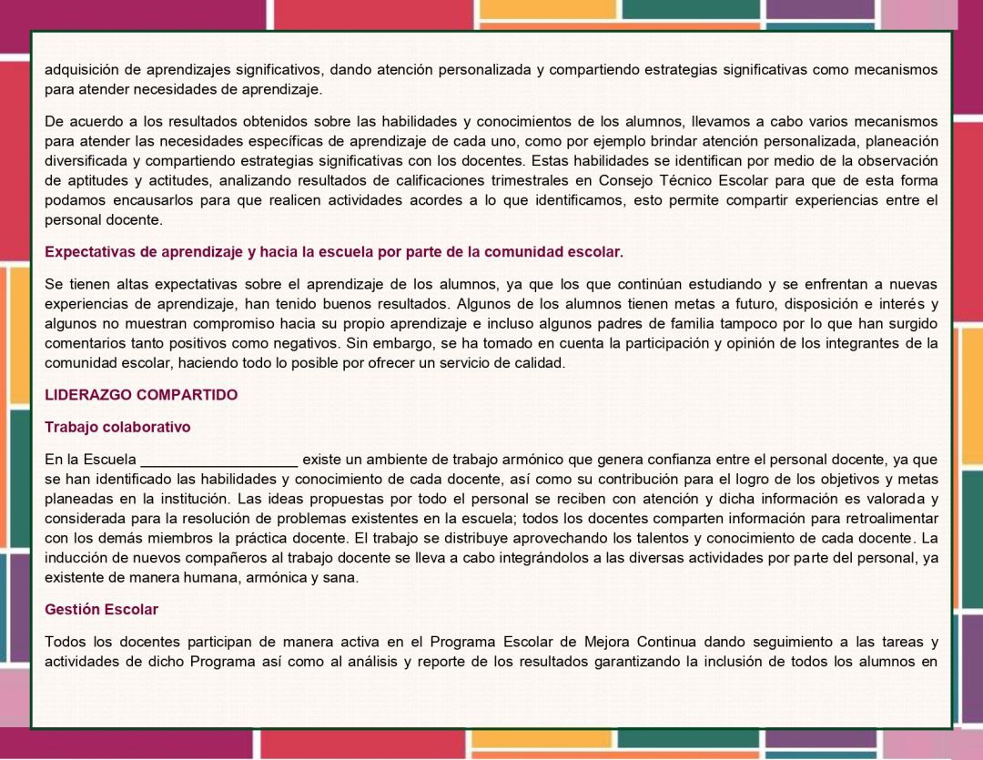 Diagnóstico Escolar Integral y Descripción General 2022 - 2023
