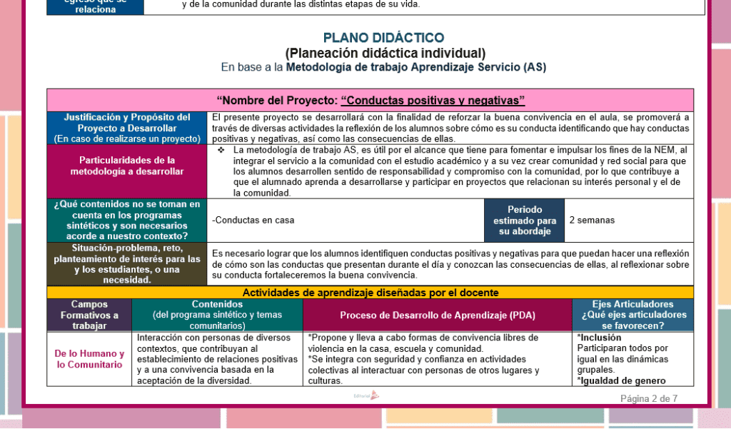 Planeacion para el mes de ENERO preescolar NEM 2024 - 2025