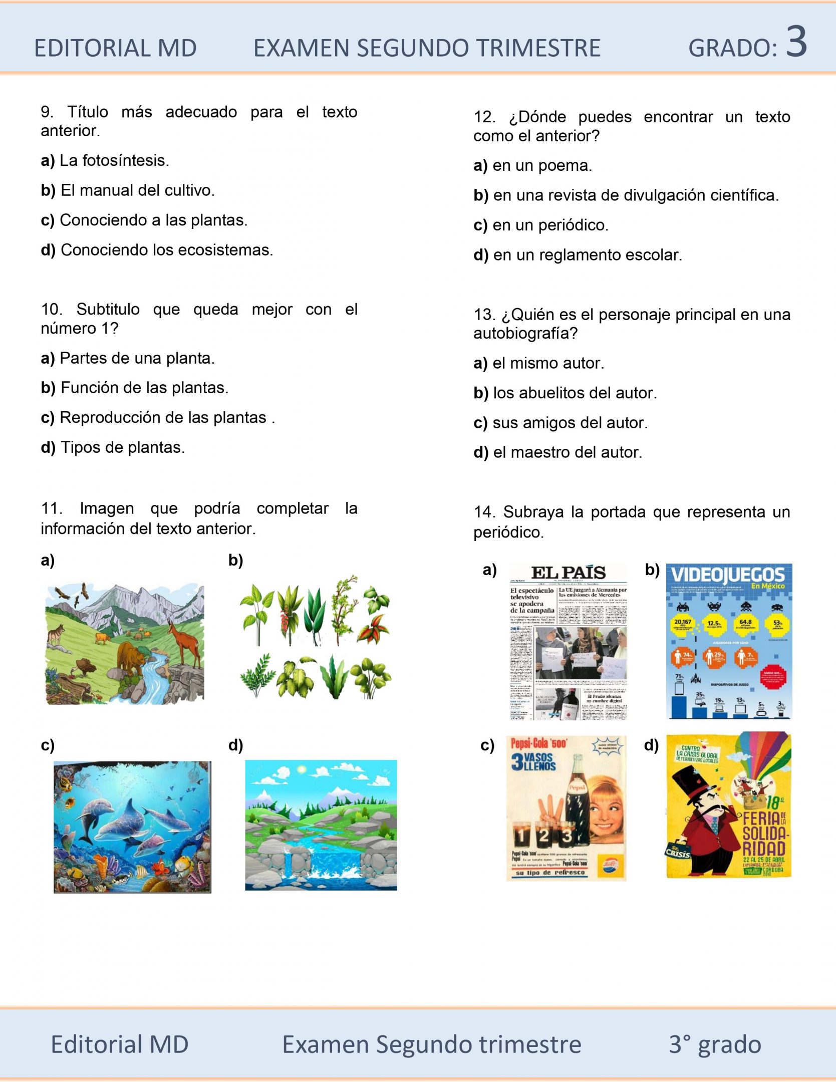 Guía de Estudio para Tercer Grado de Primaria