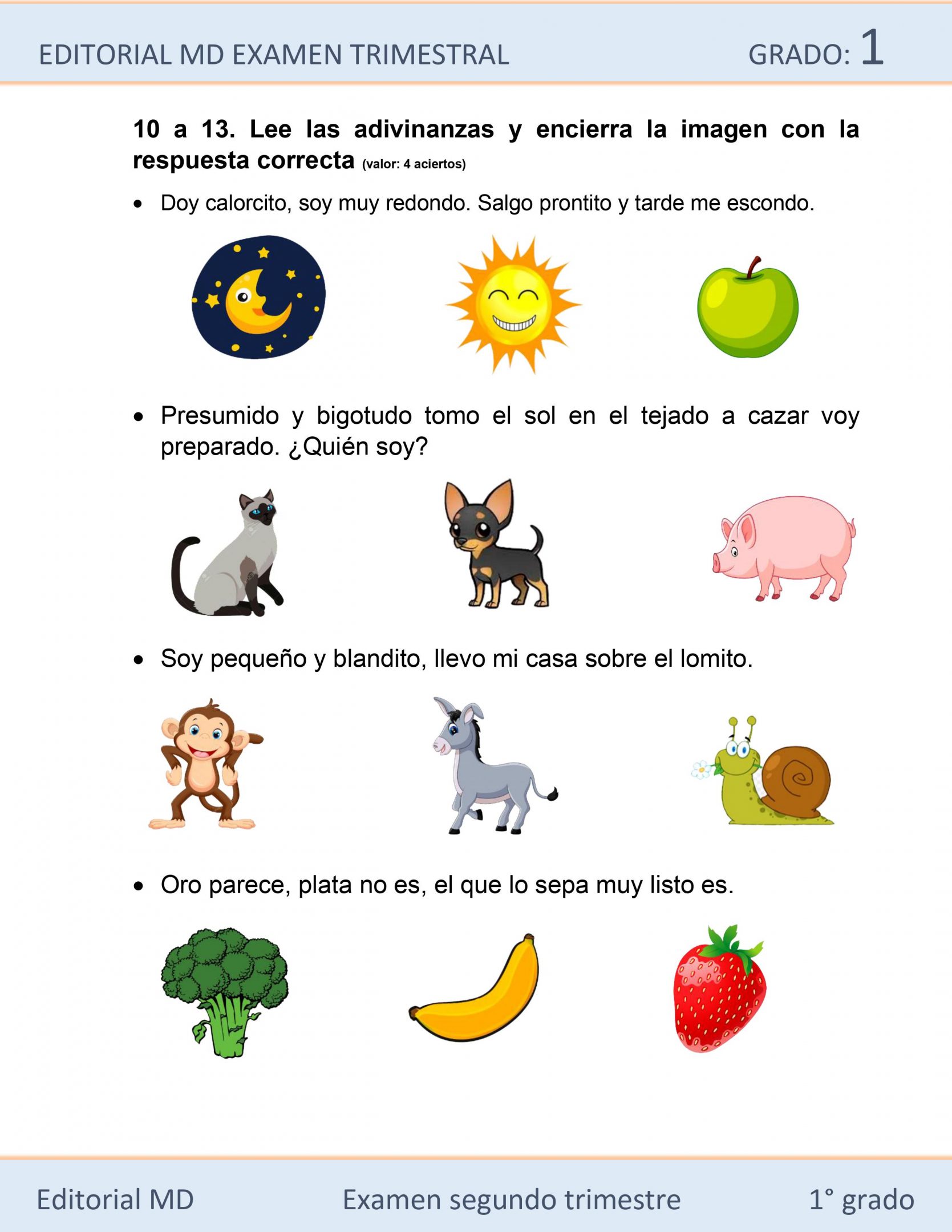 Examen Primer Grado Examen Primer Grado