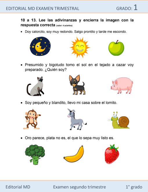 Guía de Estudio para Primer Grado de Primaria | Para Imprimir