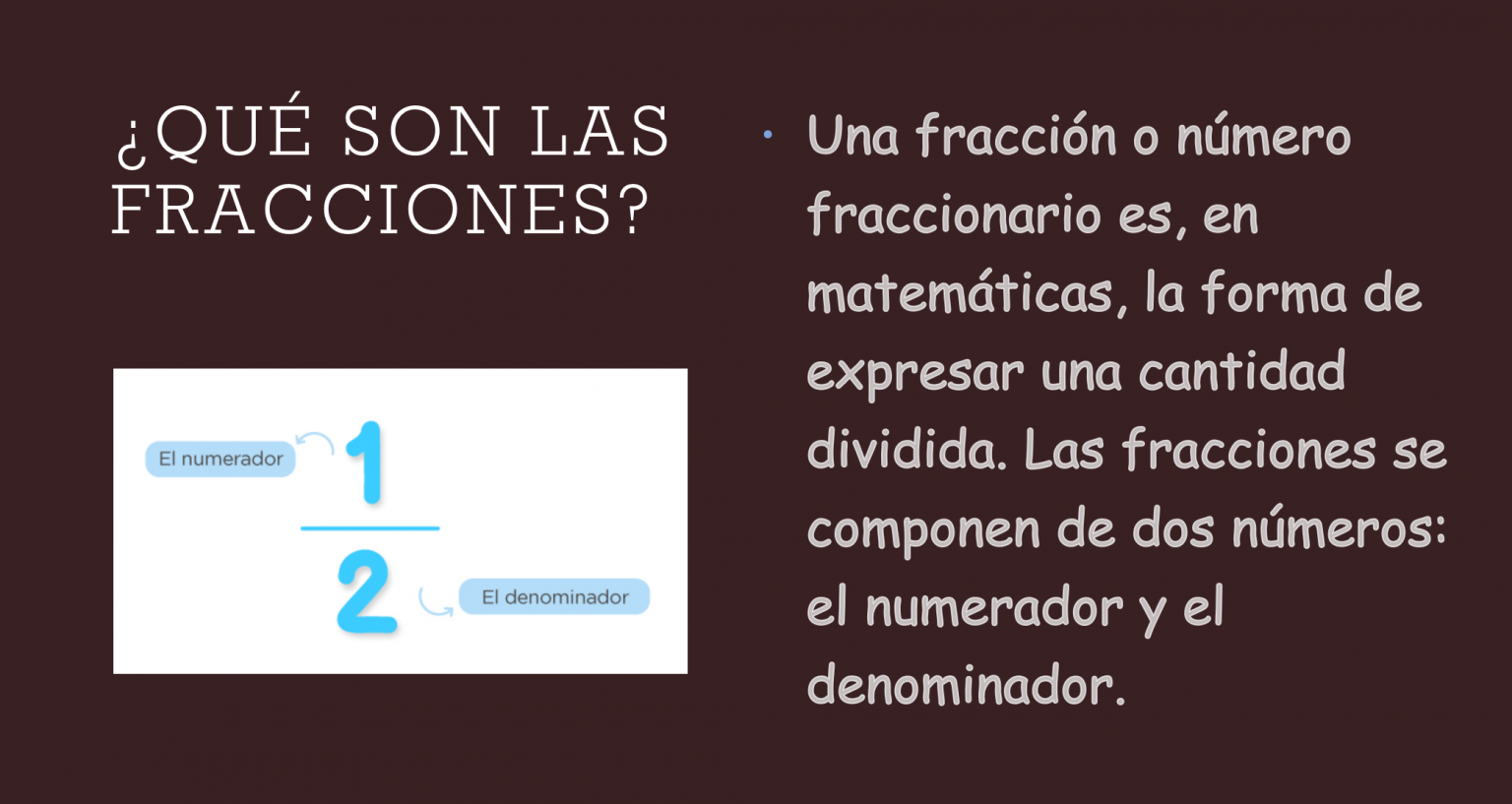 Fracciones Ejercicios en Power Point