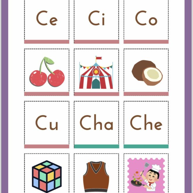 Flashcards de Silabas