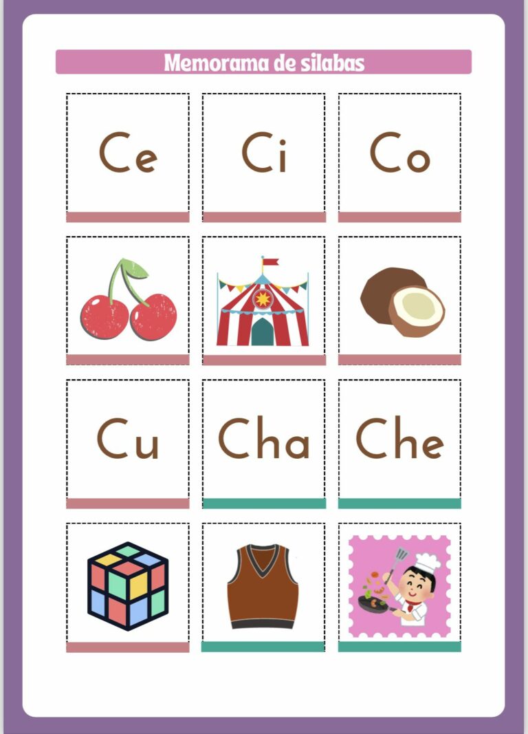 Flashcards de Silabas