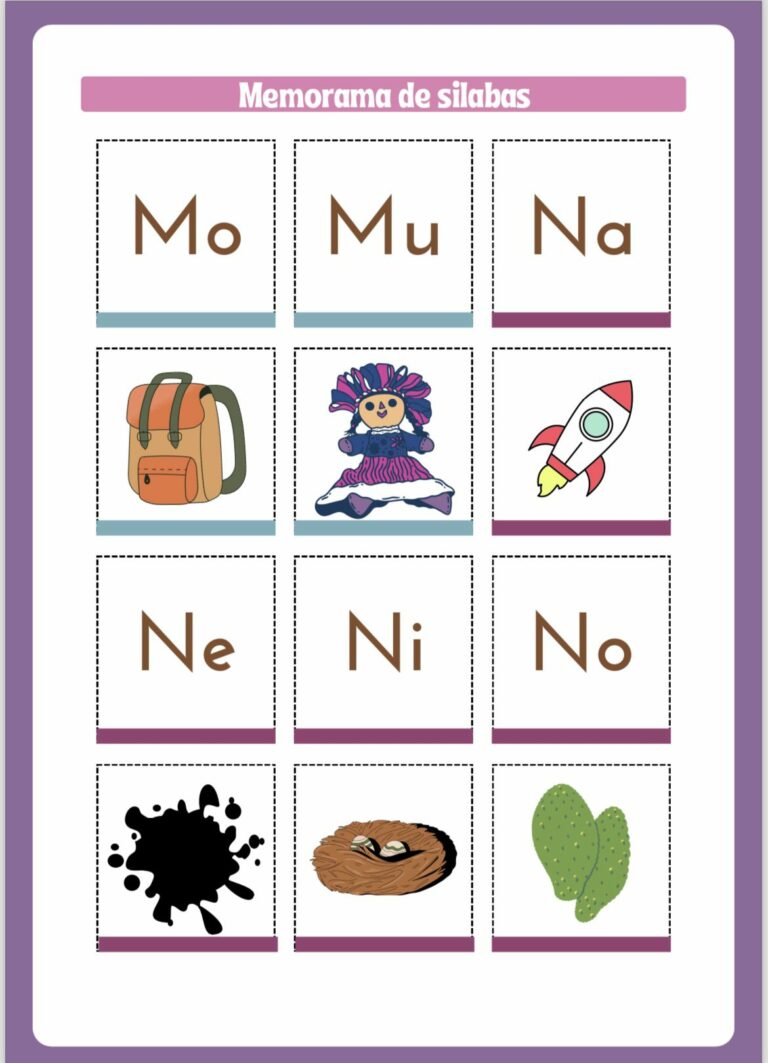 Flashcards de Silabas