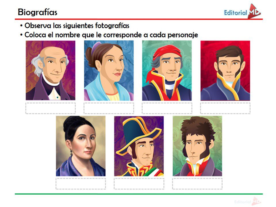 Biografias de los Heroes de la Independencia Para Niños (para IMPRIMIR)