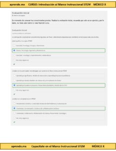 Curso Contestado Introducción al Marco Instruccional STEM