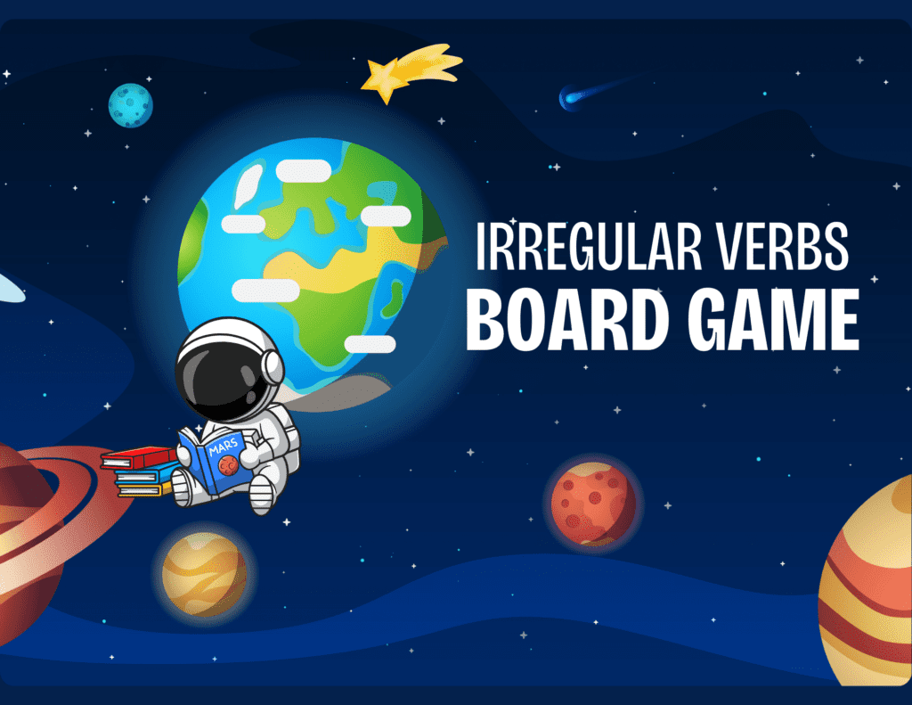 Irregular verbs game board