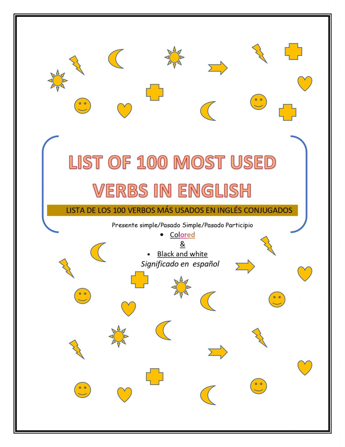 Lista de 100 verbos más usados en inglés