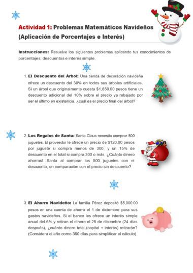 MATEMATICAS Y NAVIDAD