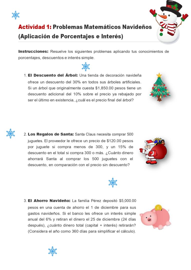MATEMATICAS Y NAVIDAD