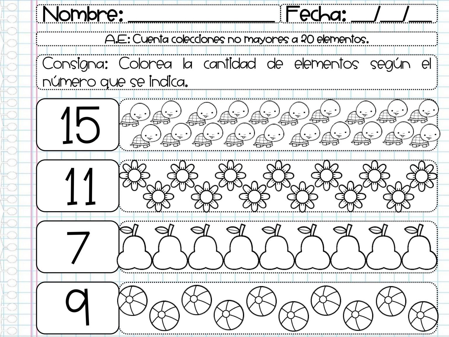 Mi Cuaderno de Tareas Preescolar 3º Grado