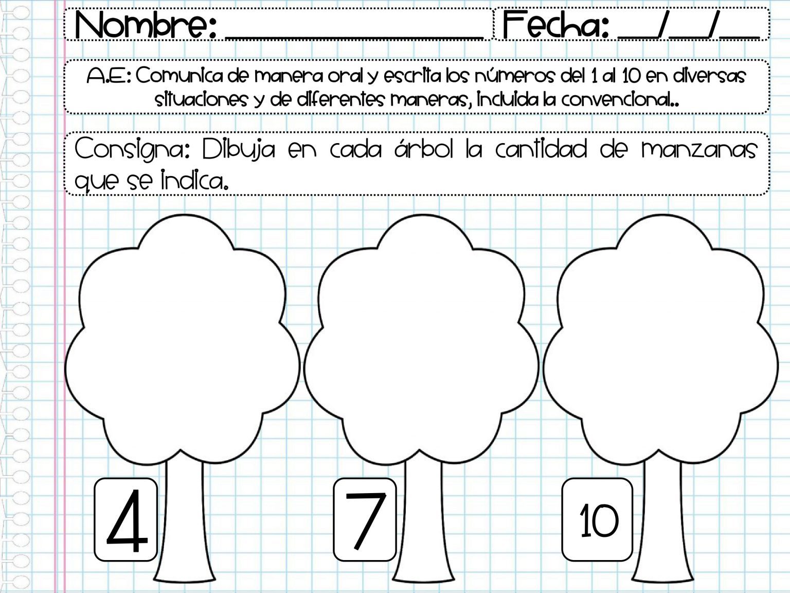 Mi Cuaderno de Tareas Preescolar 3º Grado