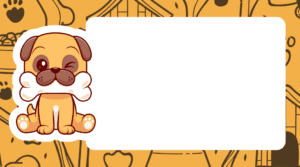 Etiquetas para cuadernos, libros y lápices de Perritos