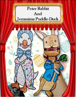 Easter Peter Rabbit y Jemmima Puddle Duck Marionetas Big Mouth